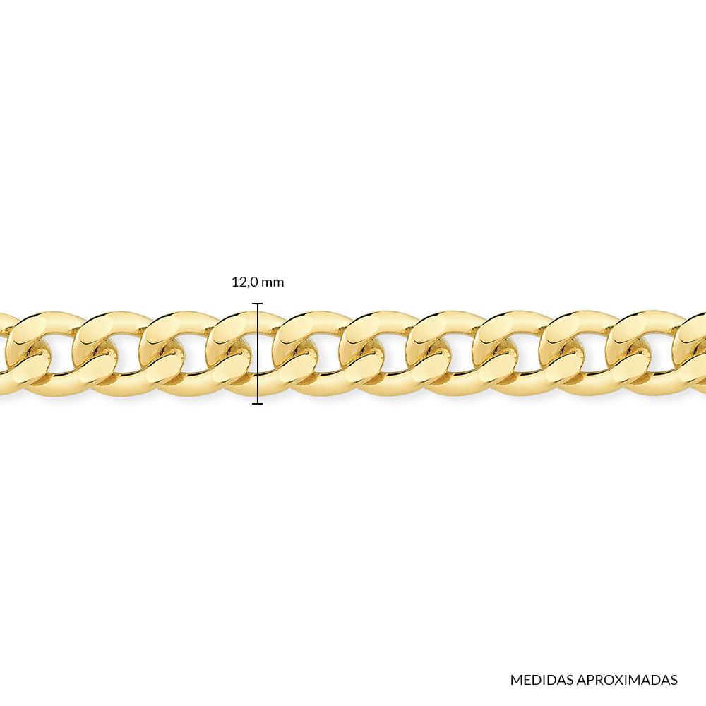 Corrente Larga com Elo Grumet em Ouro Amarelo 18K PN03C - fluiartejoias