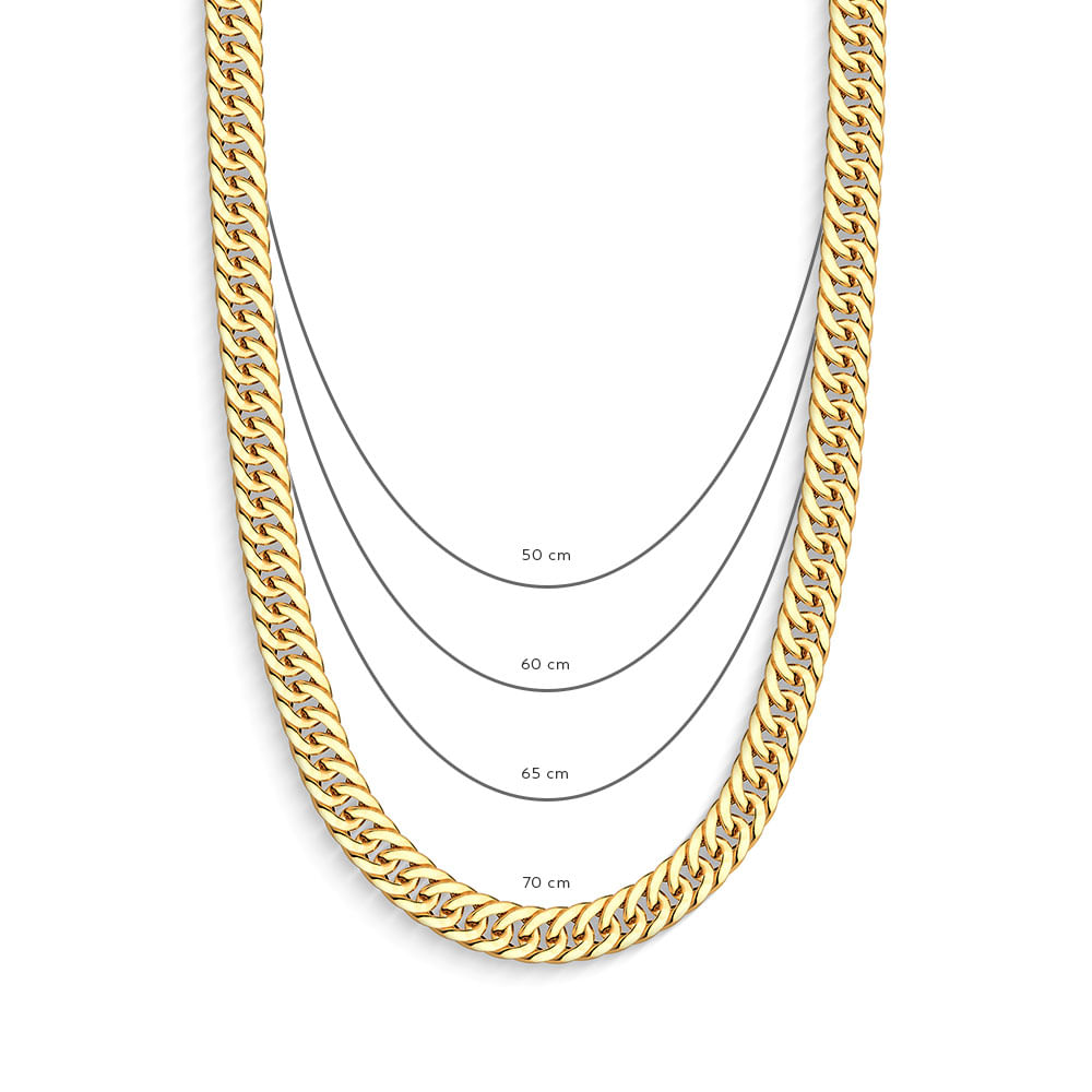 Corrente Tipo Grumet Confeccionada Artesanalmente em Ouro 18k Fluiarte ...