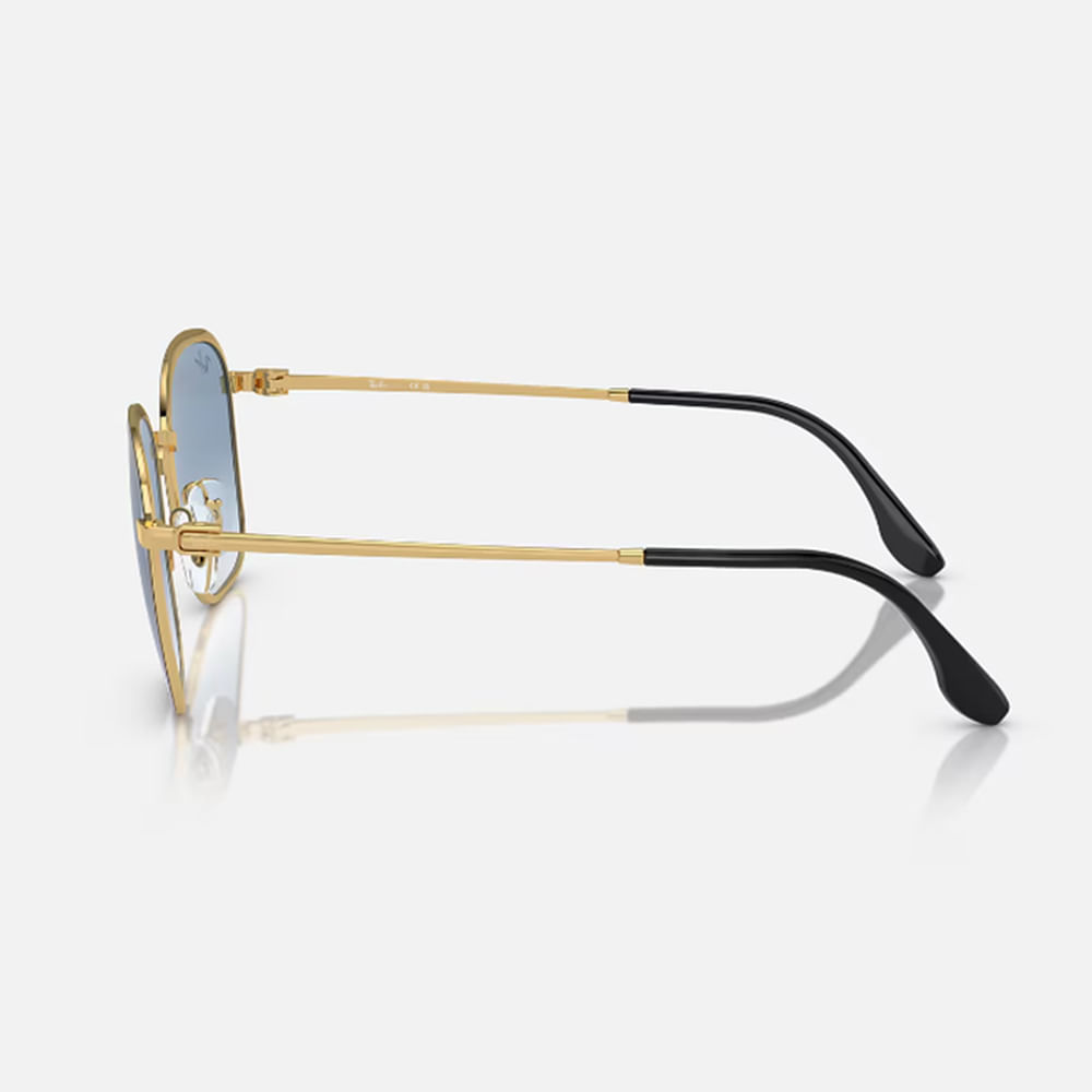 Óculos Ray-Ban RB3720 com Armação Dourada e Lentes Degradê Azul ...