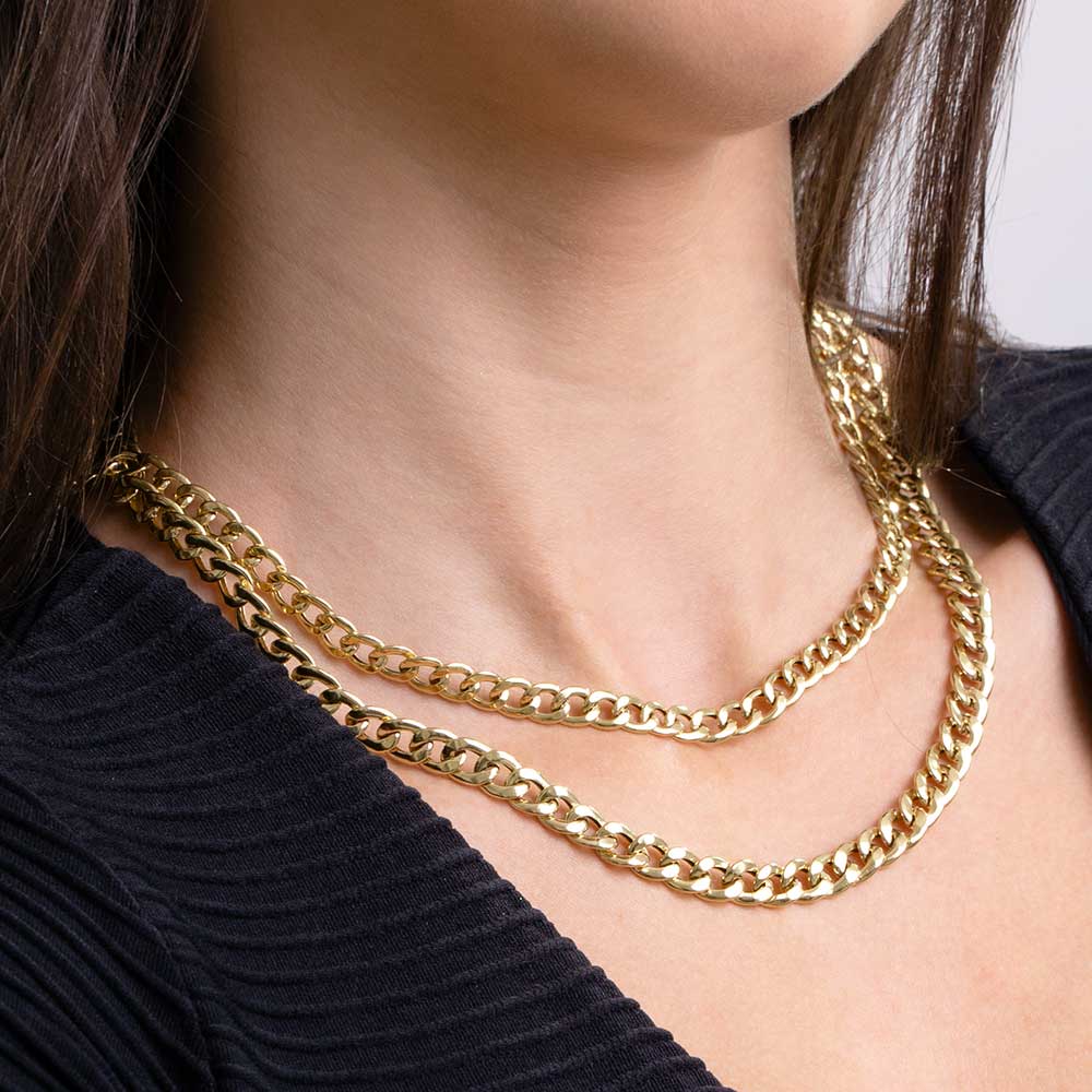 Corrente em Ouro Amarelo 18K com Elos Grumet Clássicos - fluiartejoias